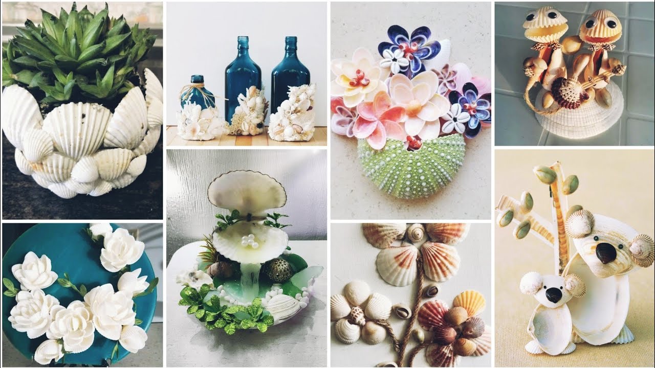 Recycling of seashell for craft, Seashell diy ideas, seashell craft ...