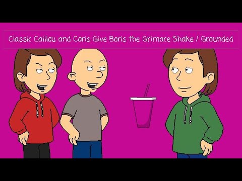#cringe Classic Caillou and Coris Give Boris the Grimace Milkshake ...