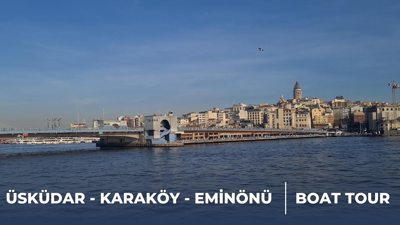 Üsküdar - Karaköy - Eminönü Boat Tour, Istanbul Turkey #travel #vlog # ...