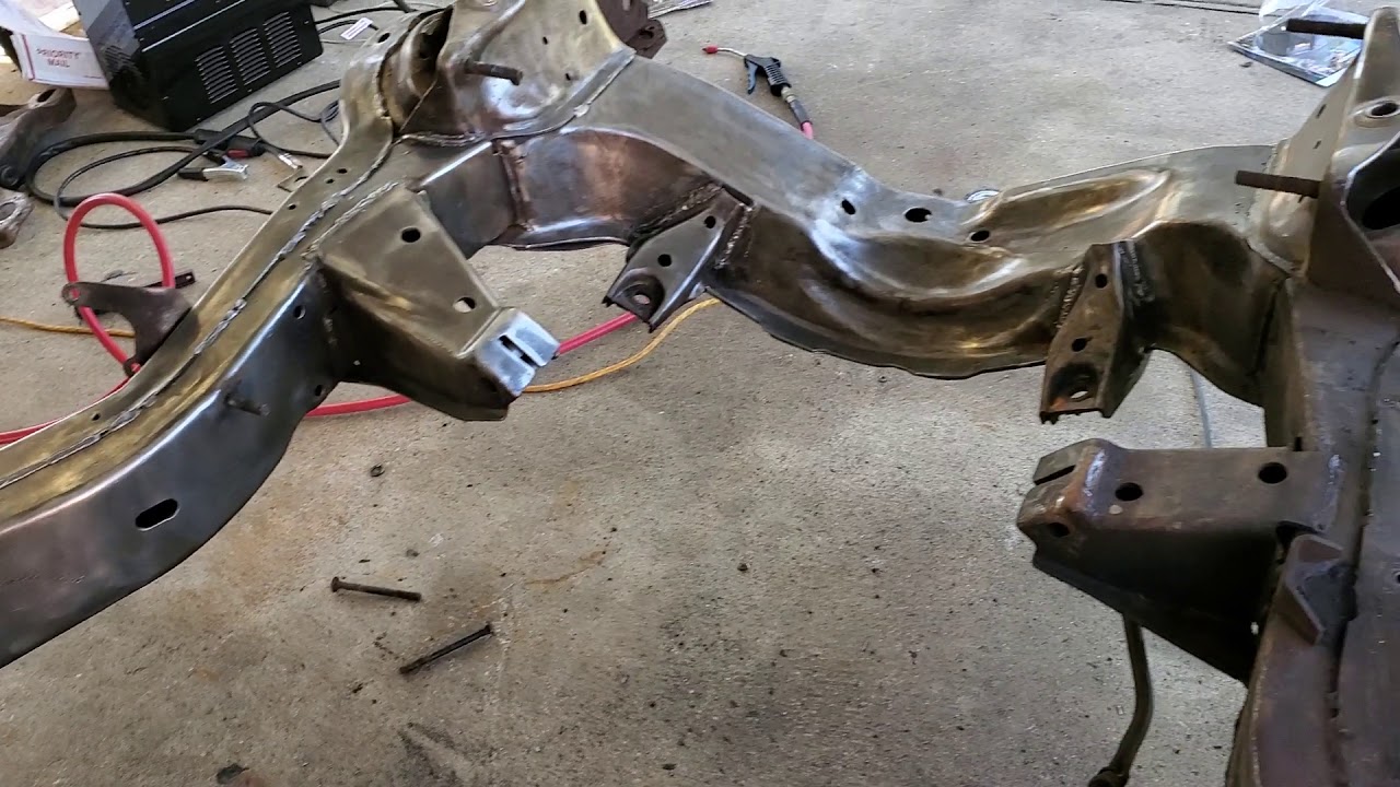 1977 Corvette frame restoration - YouTube