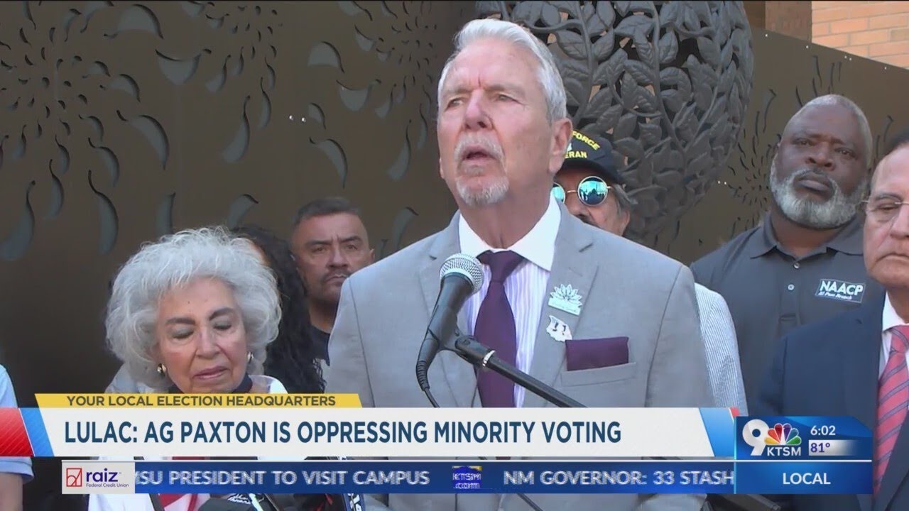 Civil rights group push back AG Paxton 'oppression minority voters ...