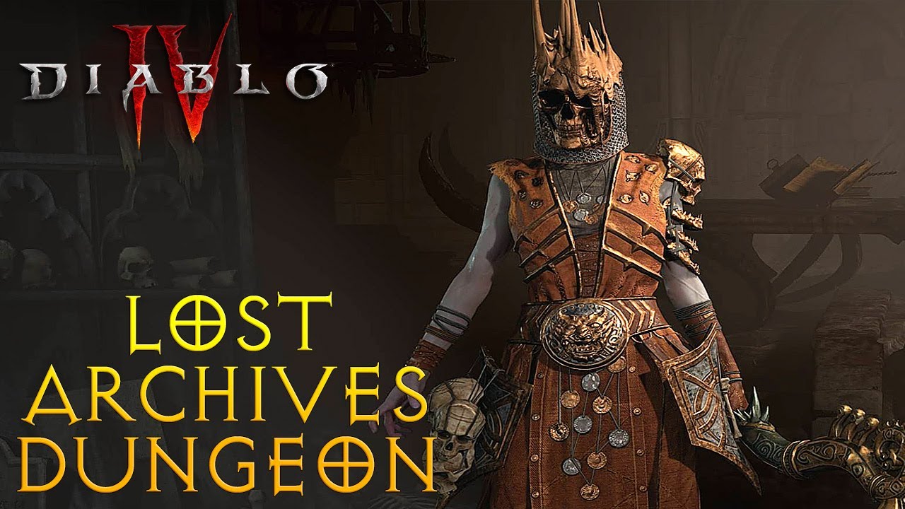 DIABLO 4 NECRO LOST ARCHIVE DUNGEON GAMEPLAY - YouTube