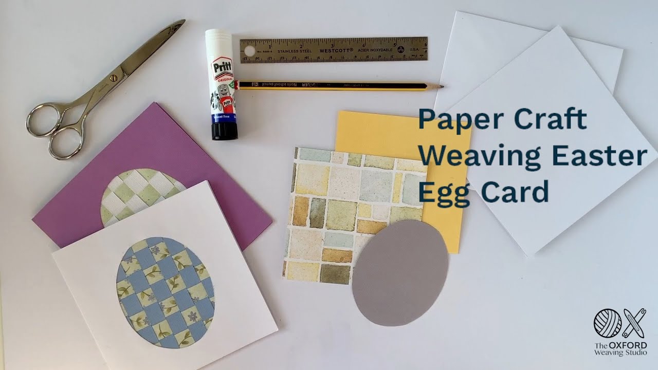Weaving Projects: Paper Craft Weaving Easter Egg Card - YouTube