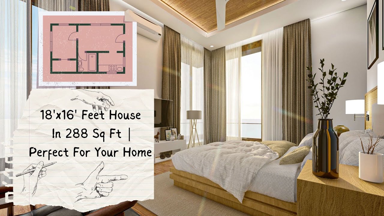How To Build A 18 x16 Feet Interior Room In 288 Sq Ft Perfect For