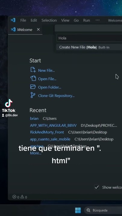 Como Crear Tu Primera Pagina Web Programming Programacion Development Html Desarrolloweb