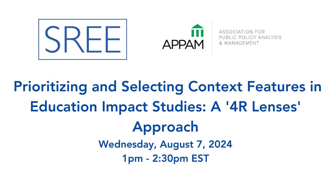 Prioritizing and Selecting Context Features in Education Impact Studies ...