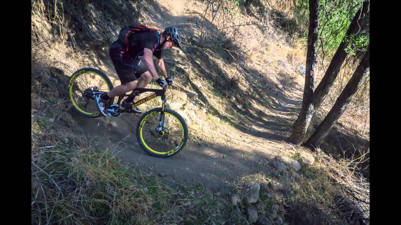 Switchback riding on a mountain bike - YouTube