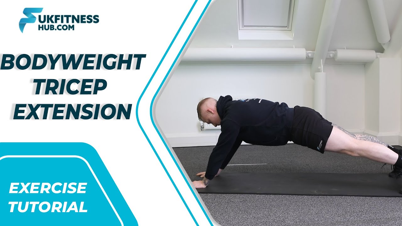 Exercise Tutorial: Bodyweight Tricep Extension - YouTube