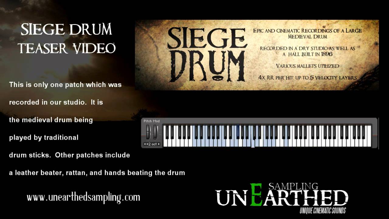 Siege Drum Teaser - Epic Kontakt Drum Library - YouTube