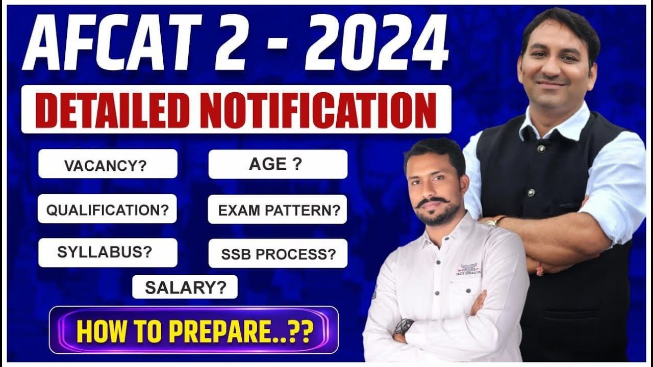 AFCAT 2 2024 Notification | AFCAT 2024 Preparation Strategy | AFCAT ...