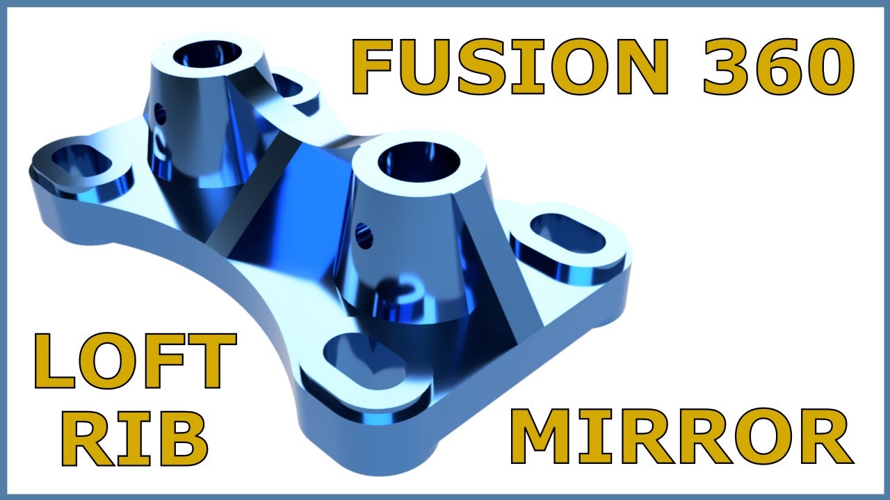 Ahorrar tiempo usando simetrías | Comandos loft y Rib | Planos ...