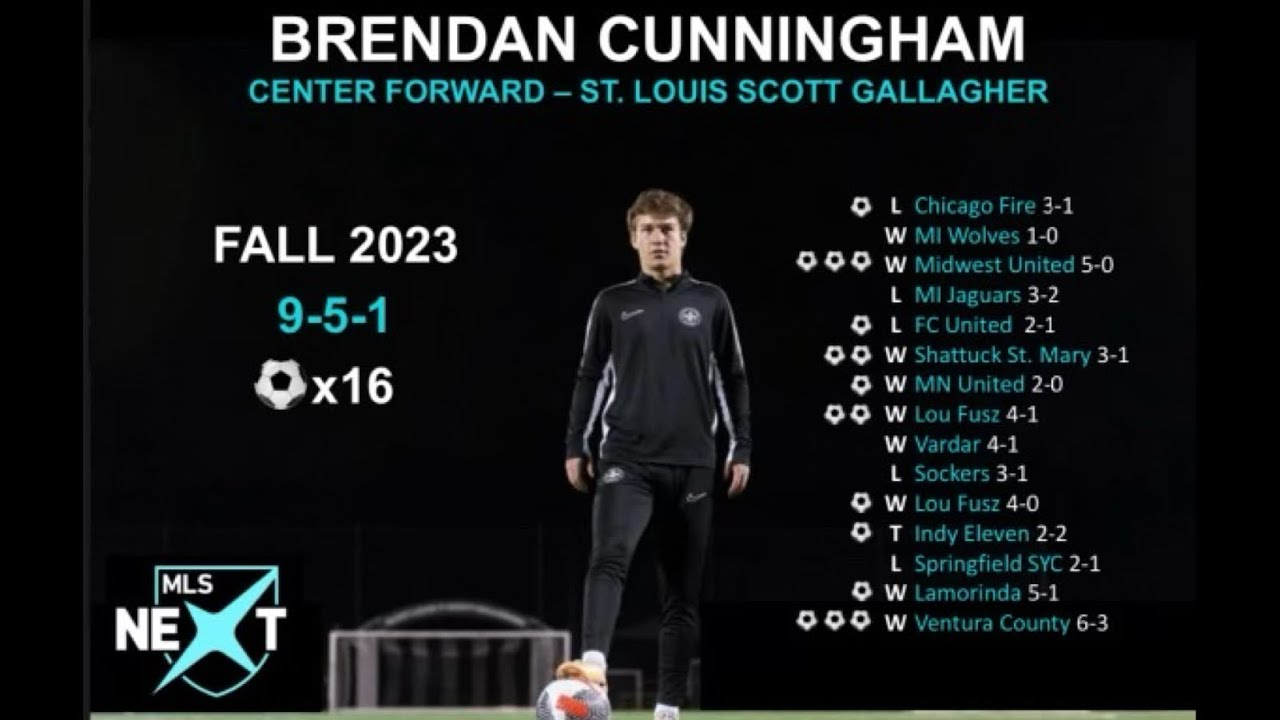 Brendan Cunningham U19 MLSNext Fest Highlights 2023 - YouTube