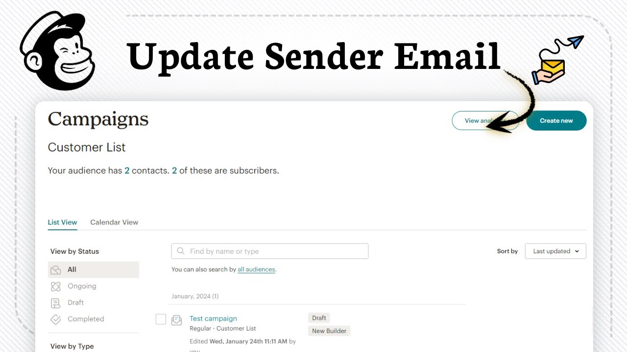How to Change Sender Email On mailchimp (Sender Details) - YouTube