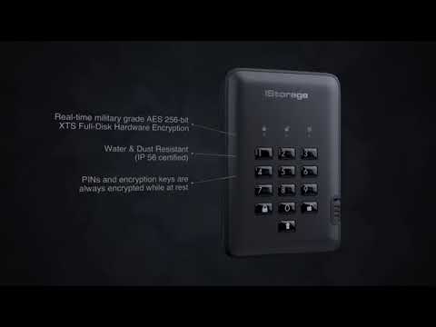 iStorage diskAshur2 PRO 2017 range (Hardwired ciphered Hard Disk) GDPR ...
