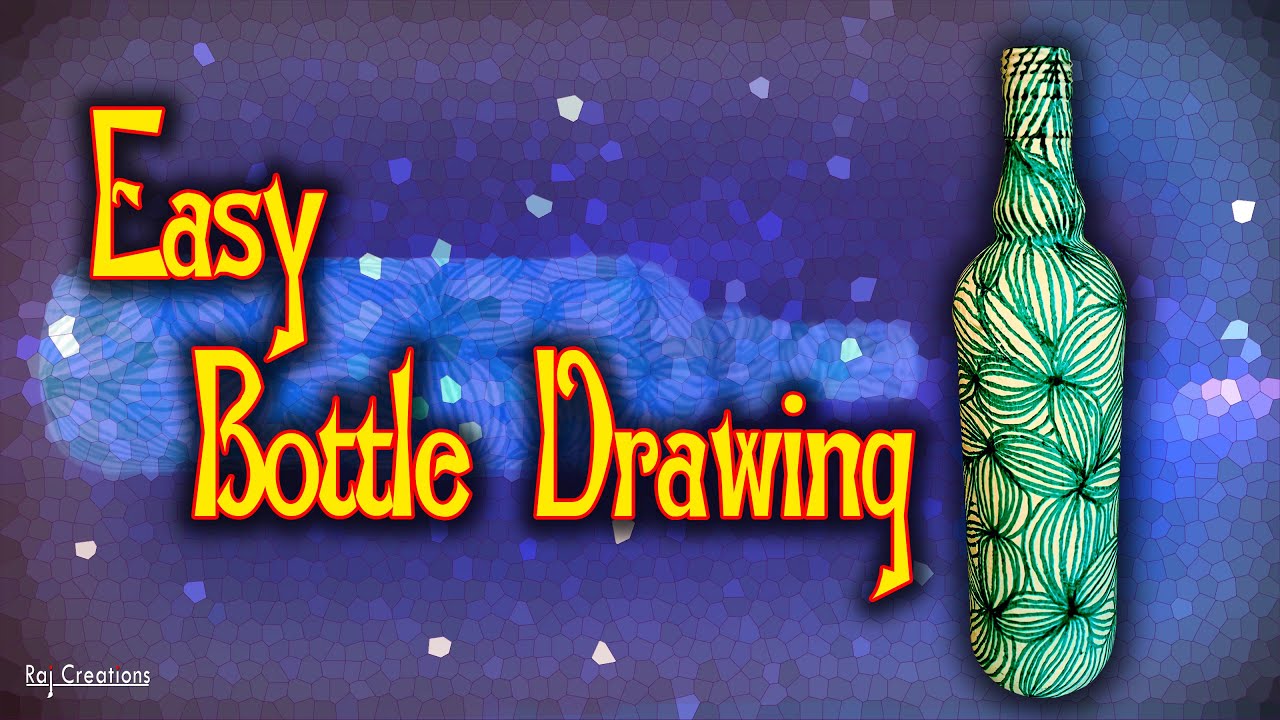 How to Draw A Bottle Easy / Tips For Bottle Drawing / ഇനി ആർക്കും ...