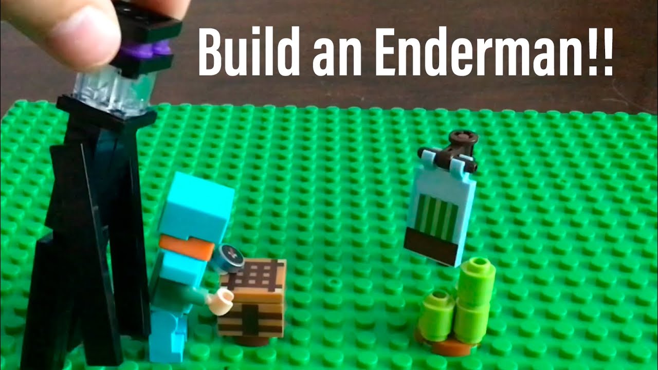 How to build Lego Minecraft Enderman - YouTube