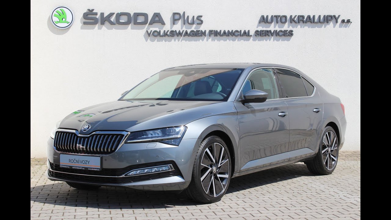 Škoda Superb 2.0TDI DSG Style Extra - šedá GRAPHITE - YouTube