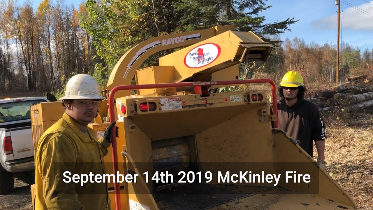 McKinley Fire - Chipper and Masticator Footage Up Close - YouTube