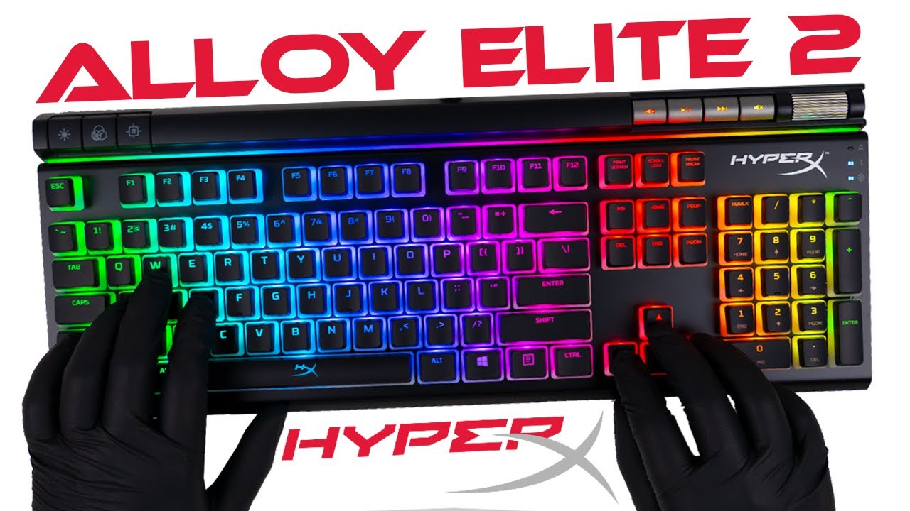 HyperX Alloy Elite 2 Mechanical Gaming Keyboard Linear (Red) Unboxing ...