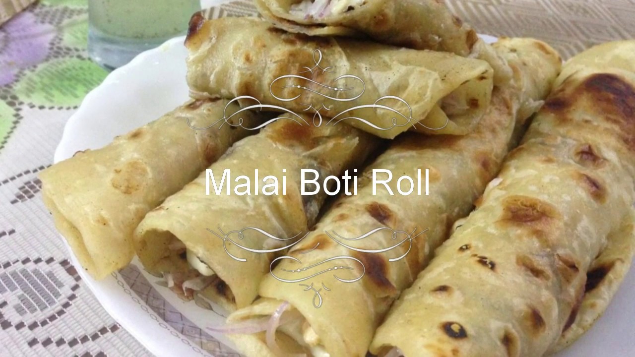 Malai Boti Roll | Parhata Roll Recipe #roll #chicken #Happycooking # ...