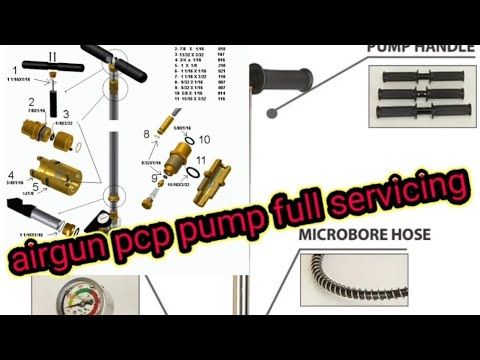 how to airgun PCP pump servicing. - YouTube