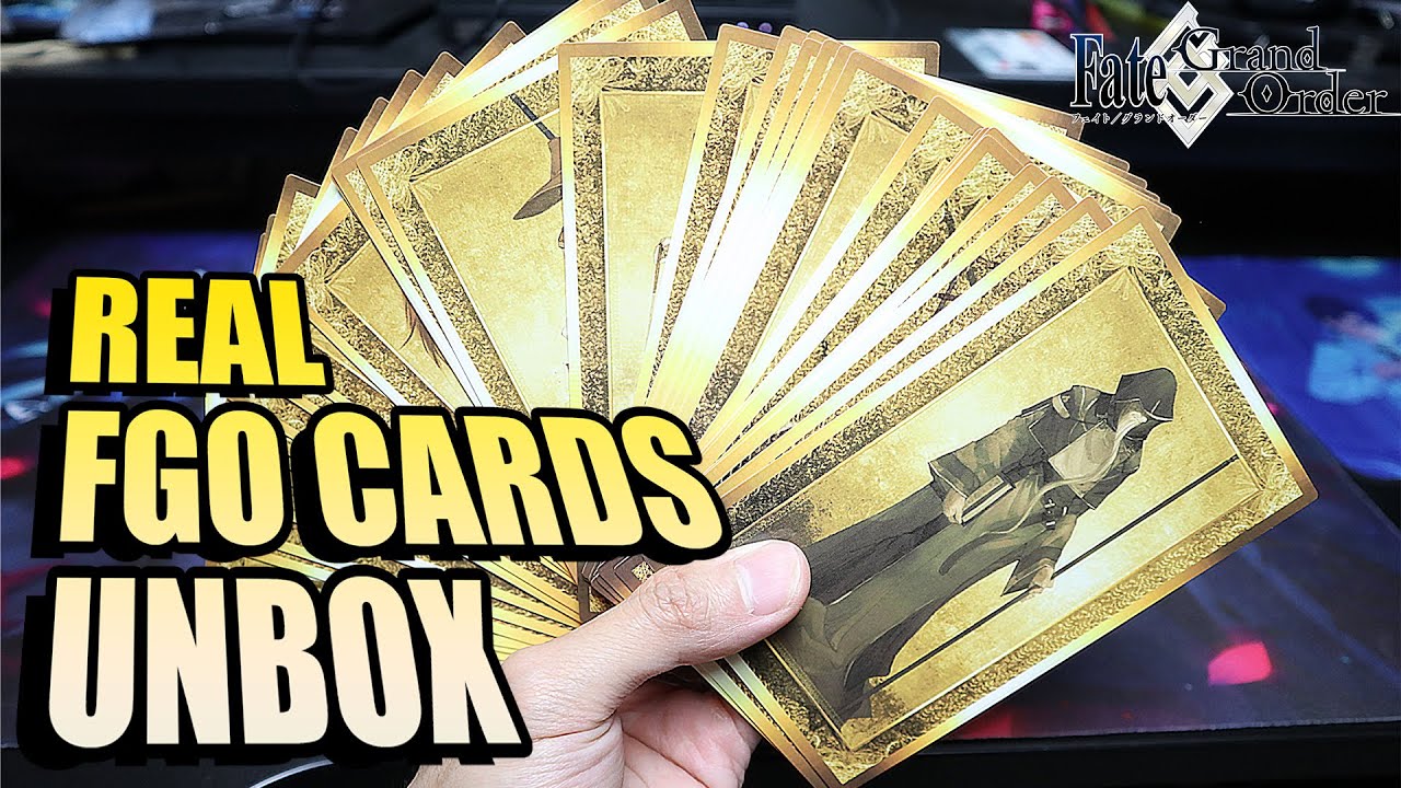 Opening FGO Servant & Craft Essence Collectible Cards IRL (REAL!!)【Fate ...