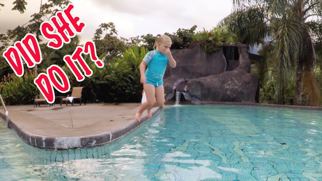 KIDS Jumping in SUPER HOT Volcano Springs - Arenal Manoa Costa Rica ...