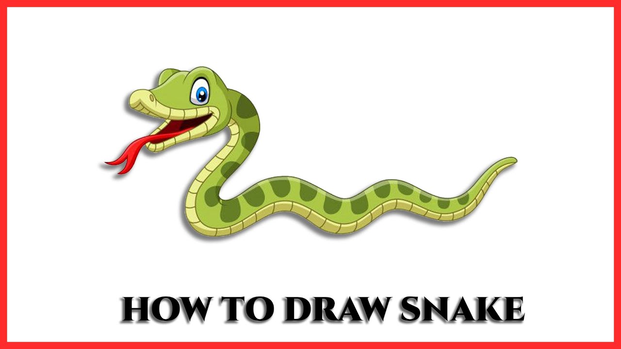 Come Kids Lets Draw The Snake Drawing Video - YouTube