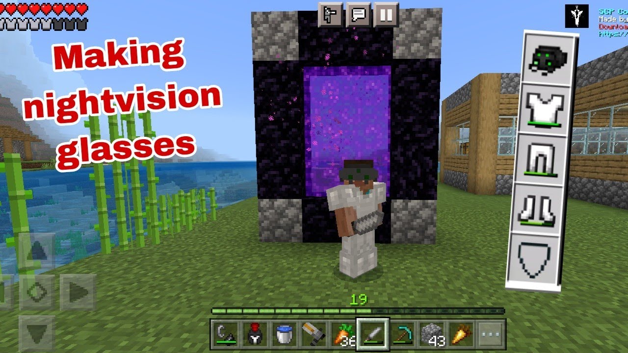 Making nightvision glasses and nether portal /Scp collaboration ...