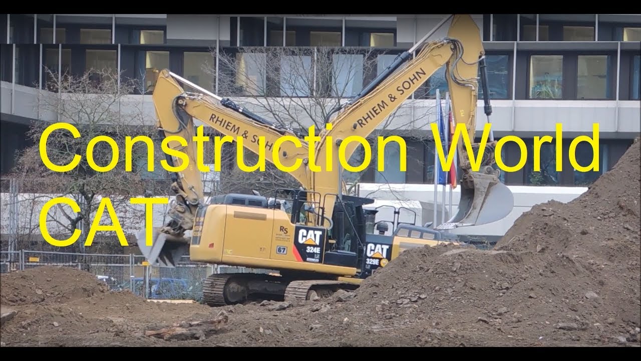 Excavator CAT 324E and CAT 329 E - YouTube