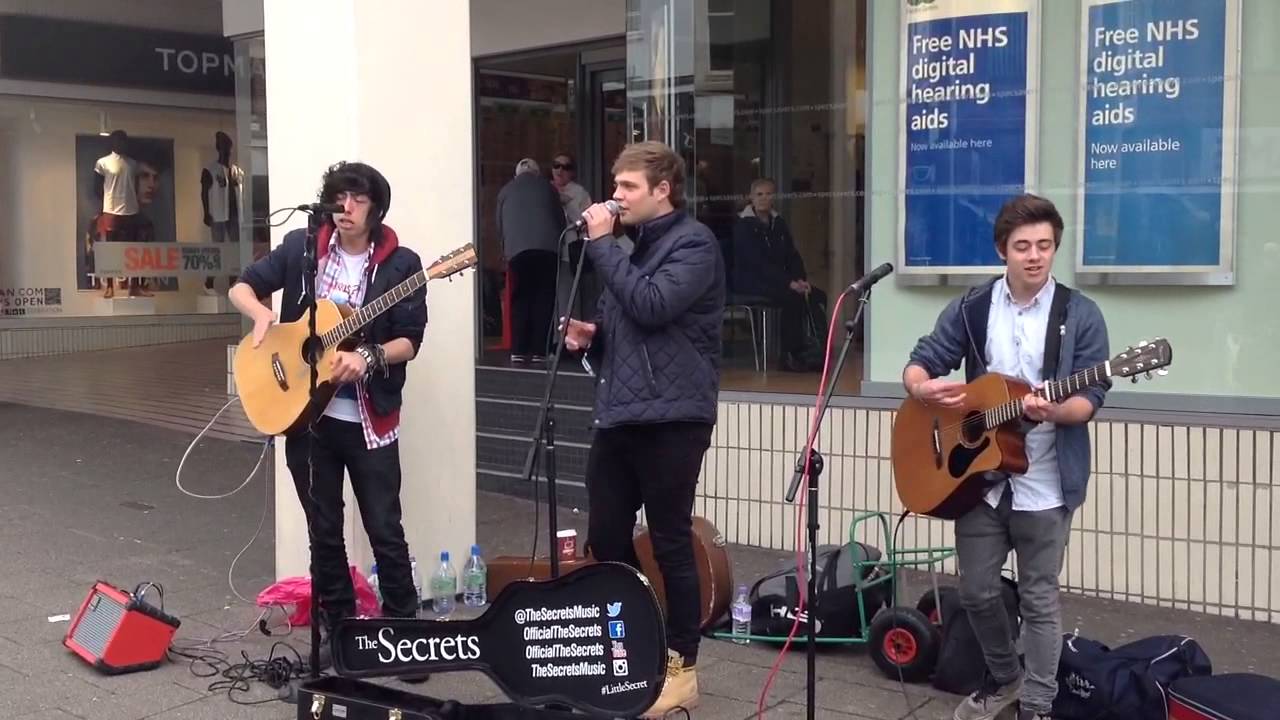 (BUSKING) OAP dancing behind The Secrets - YouTube