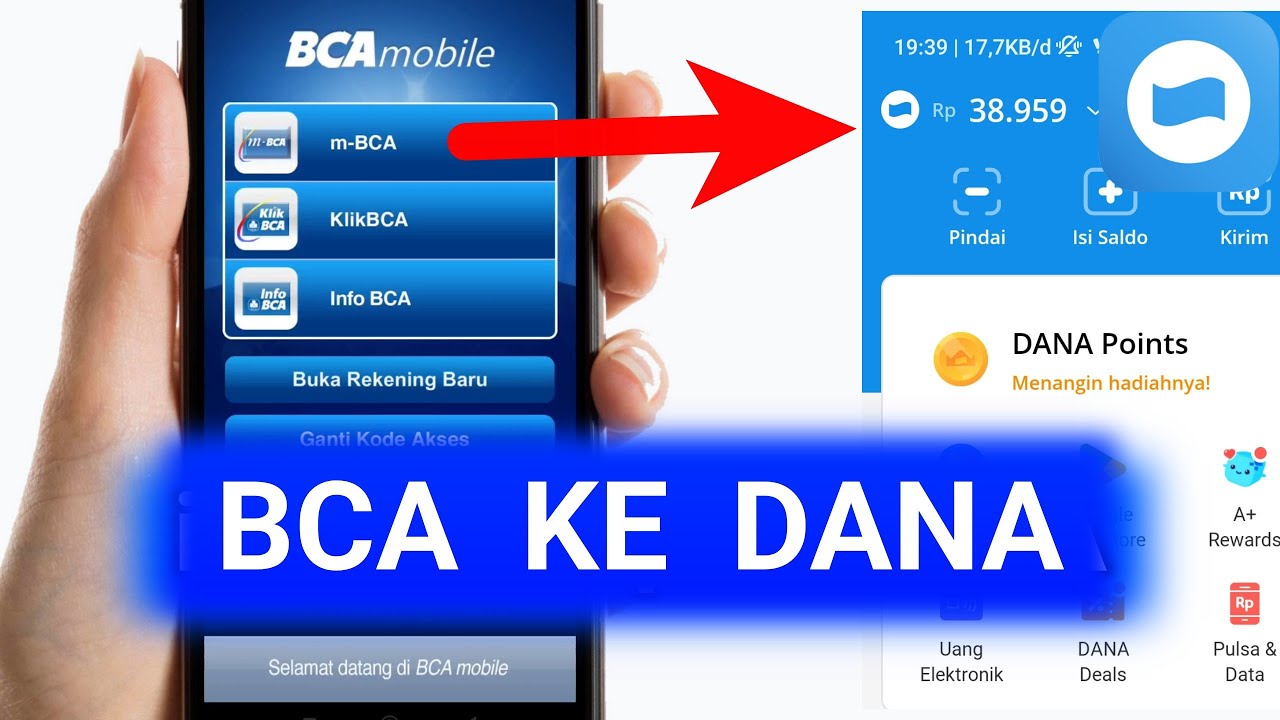 Cara Transfer BCA ke DANA lewat aplikasi bca mobile - YouTube