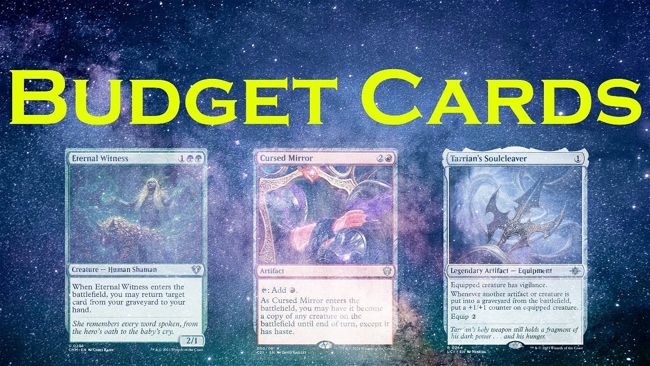 Budget Commander Cards You Need To Try - YouTube