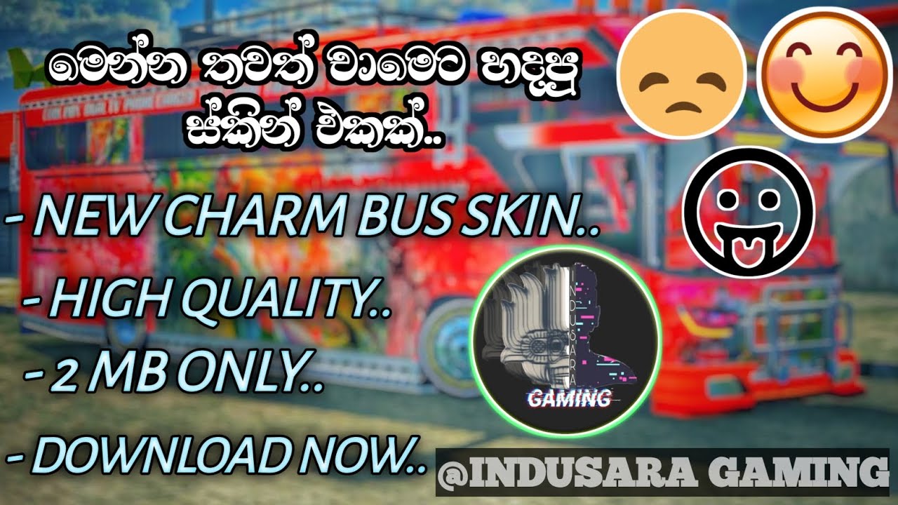 NEW CHARM RED COLOR BUS SKIN||මෙන්න තවත් චාමෙට හදපු ස්කින් එකක්|| - YouTube