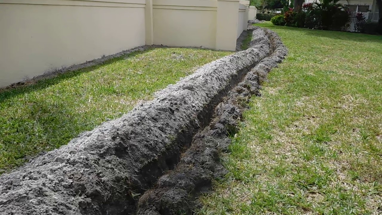 AT&T fiber optic trench 3 2019 - YouTube