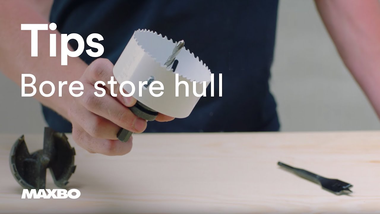 Lurt tips når du skal bore store hull - YouTube