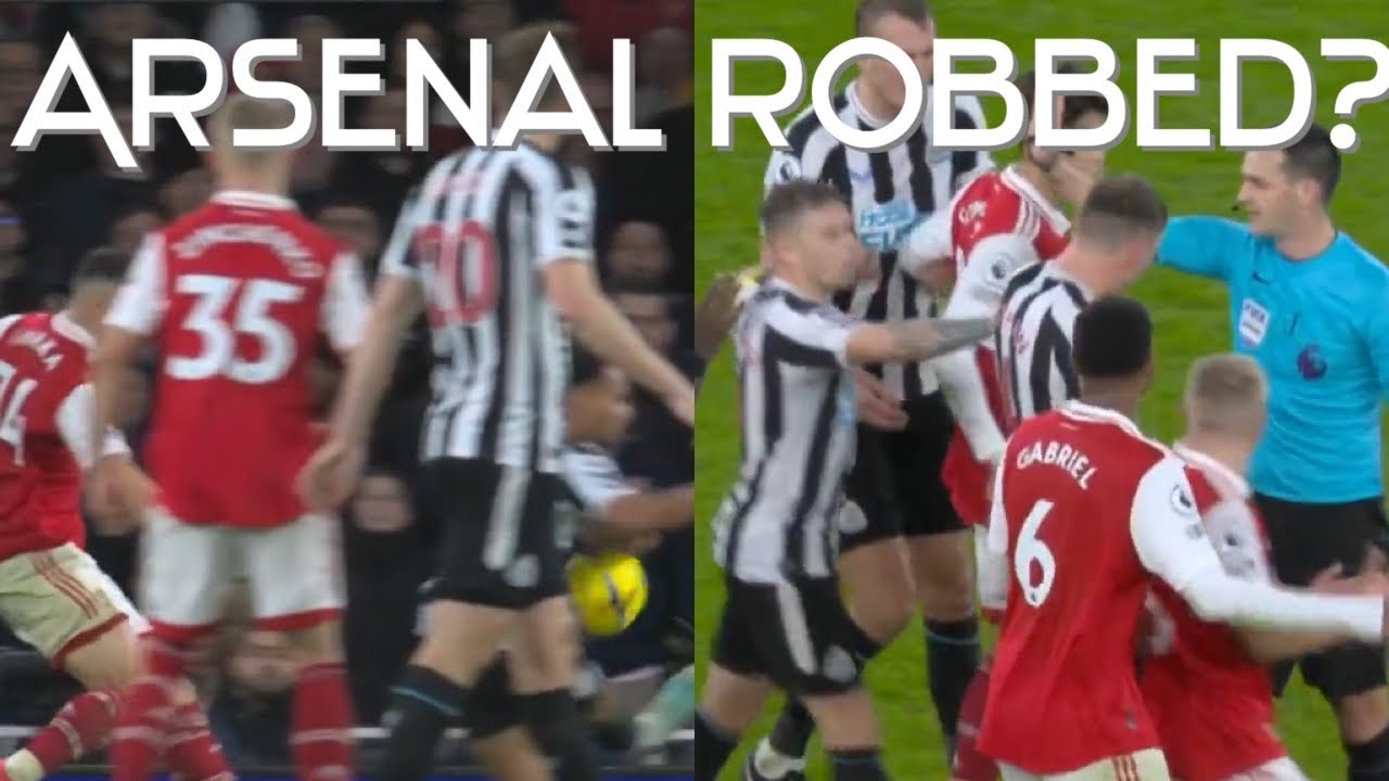 Arsenal v Newcastle United handball controversy | Arsenal robbed of a ...