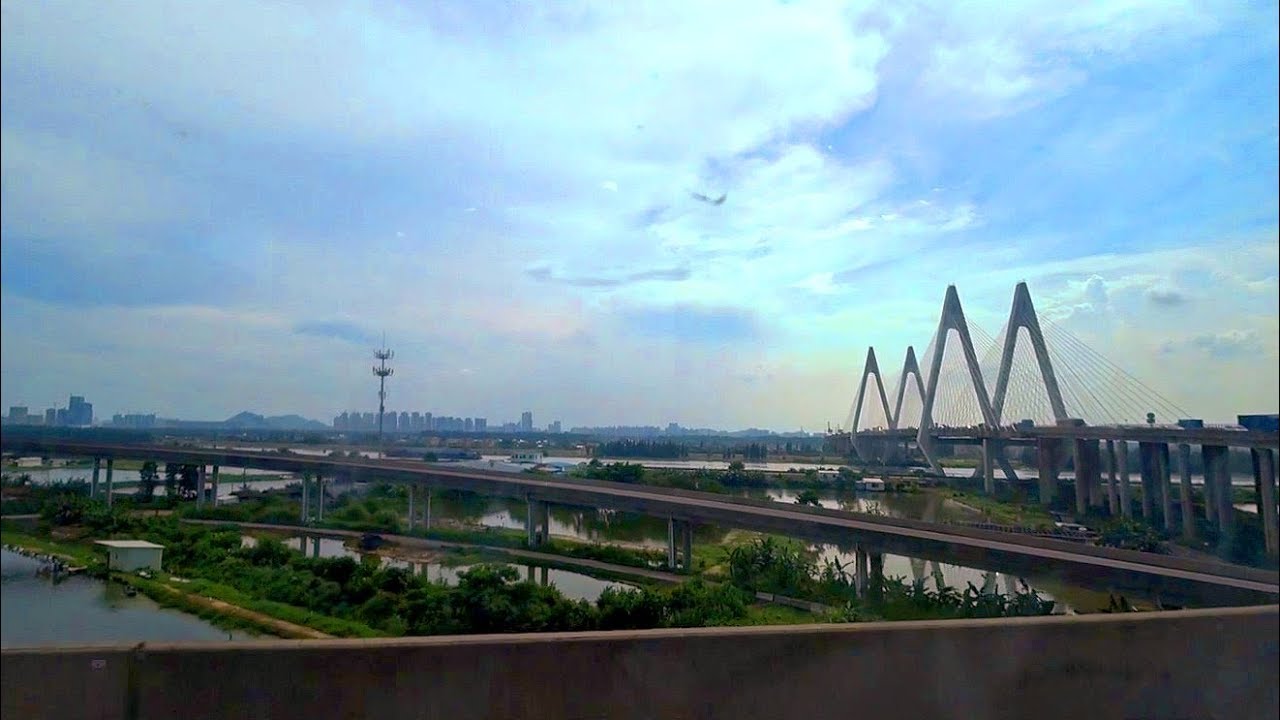 大陸廣東S43廣珠西線高速公路來到廣州 S43 Highway, Guangdong (China) - YouTube