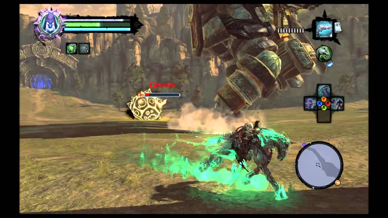 Darksiders II - The Guardian boss battle (apocalyptic) - YouTube