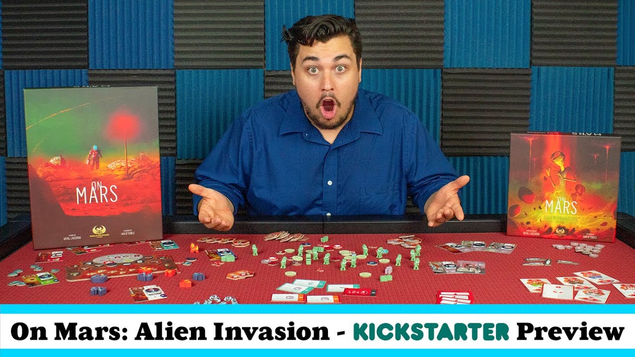 On Mars: Alien Invasion Expansion - Kickstarter Preview - YouTube