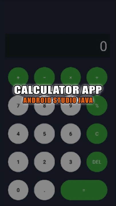 Calculator App with Android Studio Java, Amazing! #android #javaprogramming #calculatorapp - YouTube