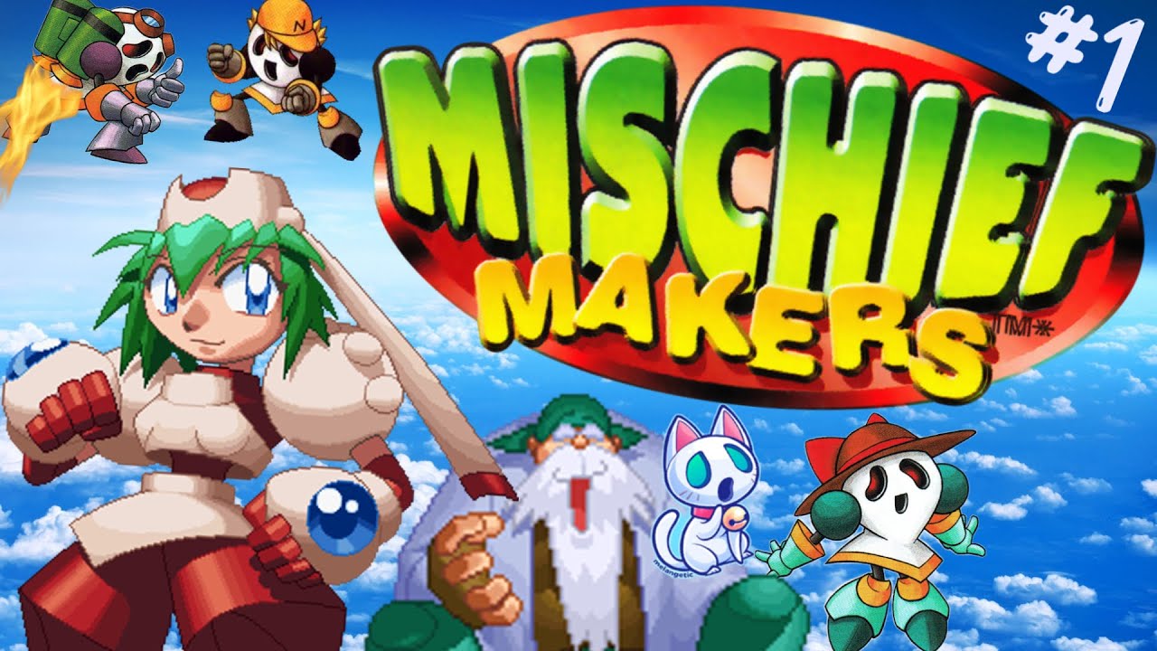 Mischief Makers Gameplay Pt. 1: Clancer People, Lava & Migen/Son Boss ...
