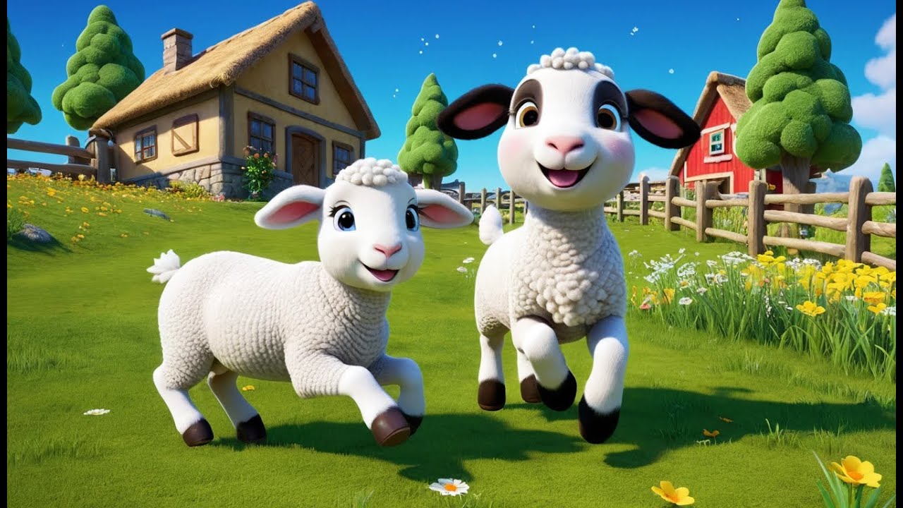 The Dancing Sheep in the Meadow | Fun Nursery Rhyme for Kids - YouTube