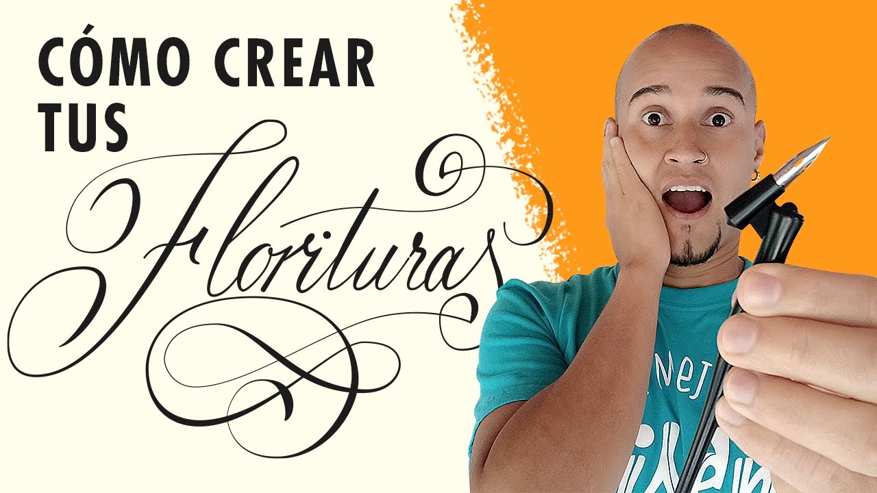 🔥 Cómo hacer FLORITURAS para Caligrafía COPPERPLATE 🔥 | Con PLUMA ...