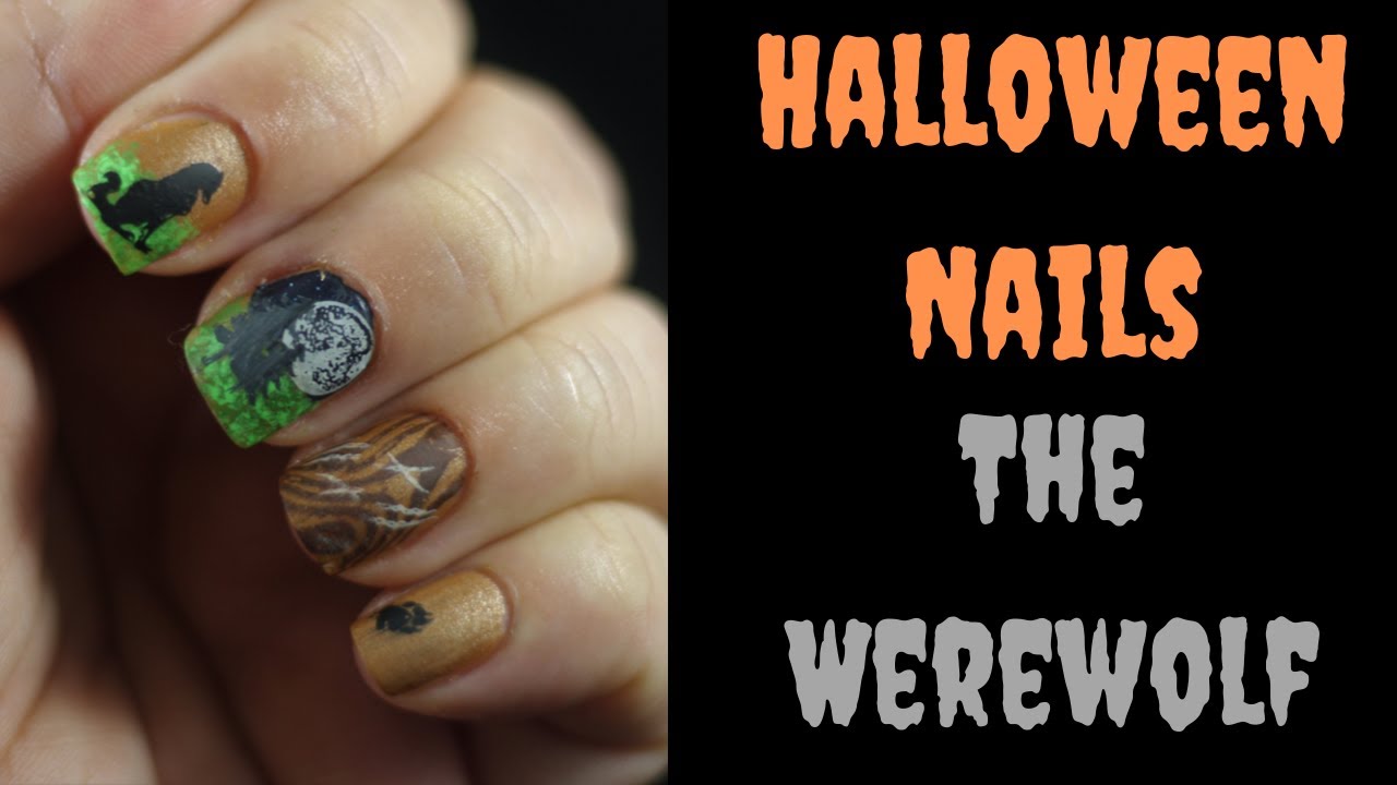 Werewolf Nail Art! Layered Stamping Tutorial! - YouTube
