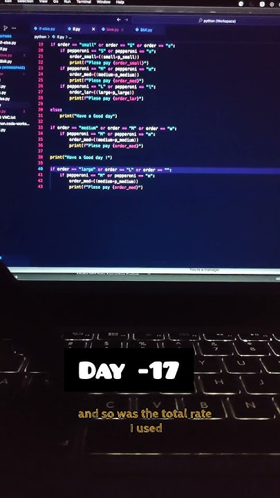 Day-17 Learning python from scratch #tech #coding #python #ytshorts #trending - YouTube