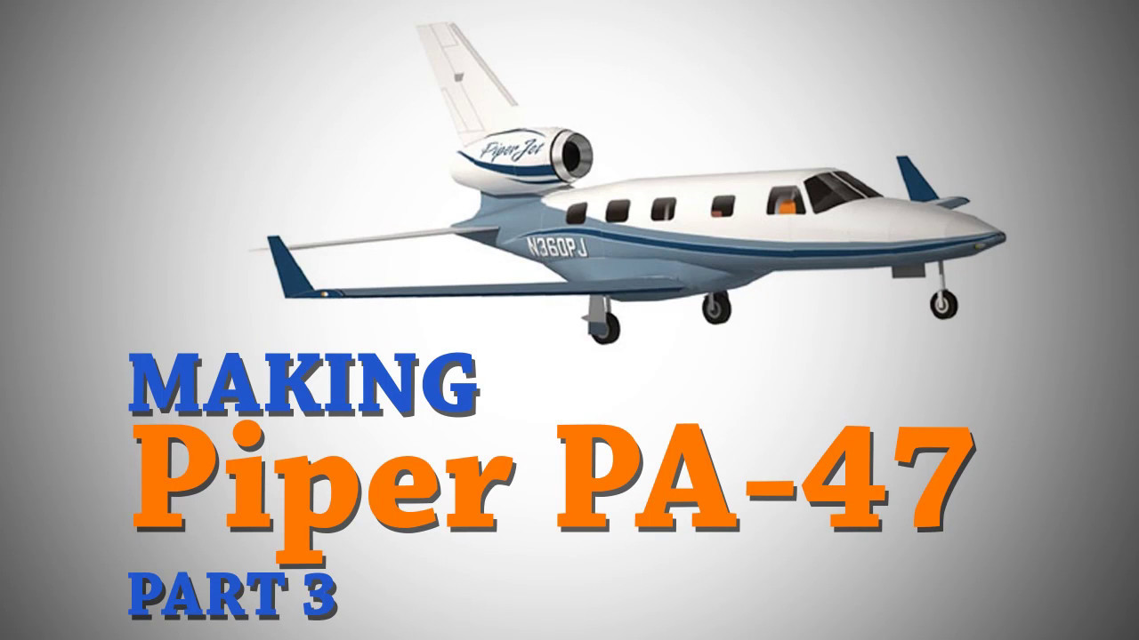 Making the Piper PA-47 papercraft. Video tutorial PART 3 - YouTube