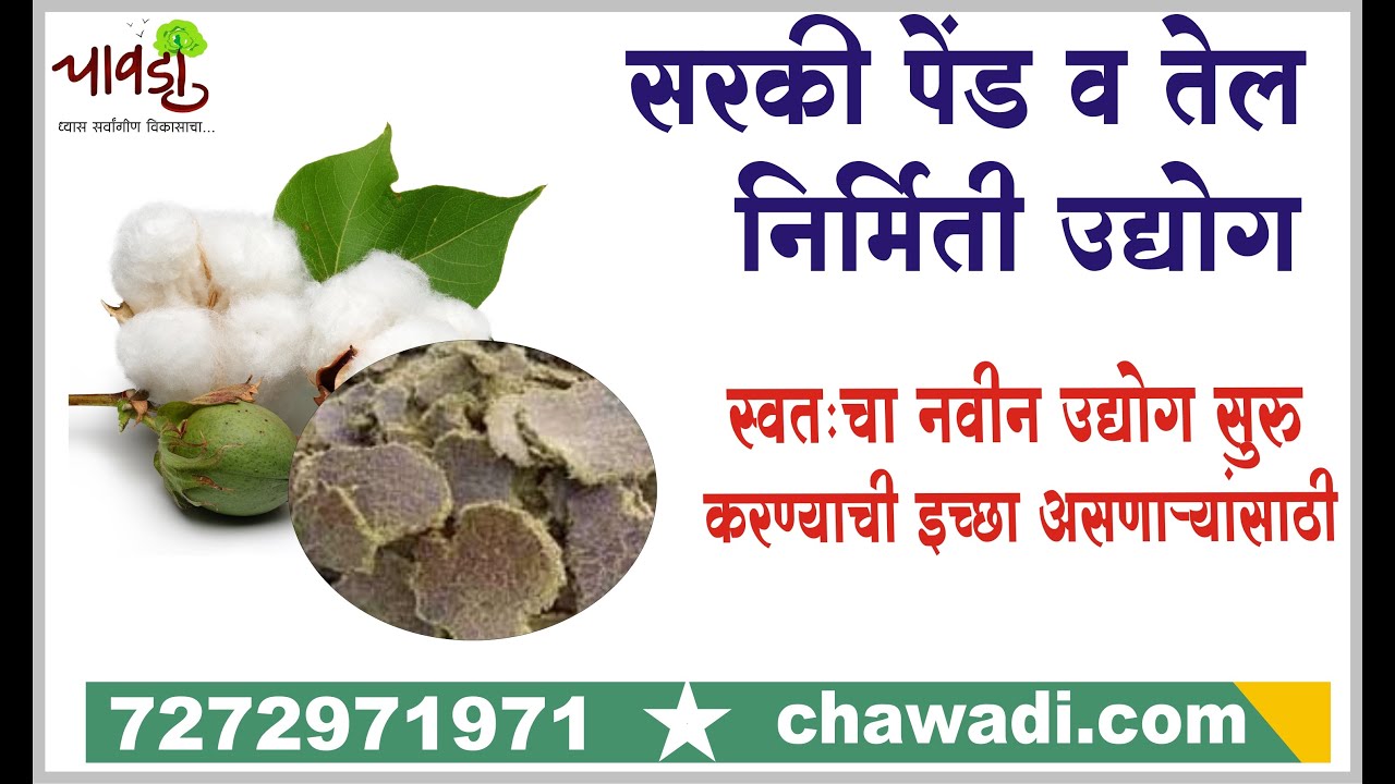 Cotton Seed Cake & Oil Manufacturing Business | सरकी पेंड व तेल ...