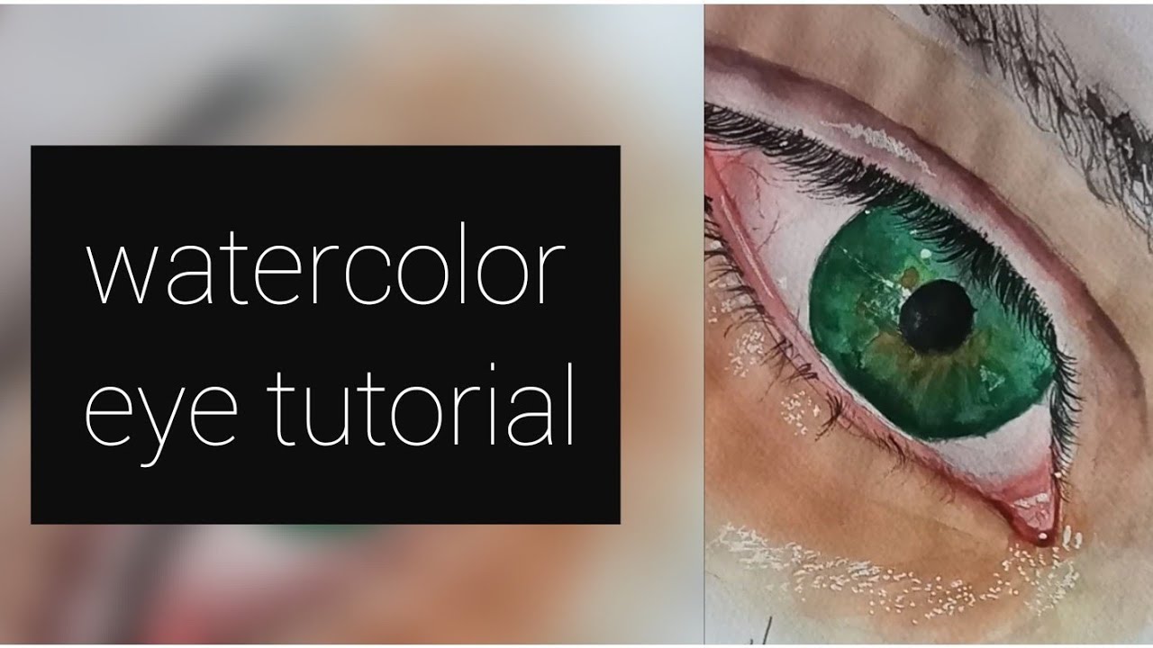 watercolor eye| Realistic eye| watercolor eye tutorial🎨 - YouTube