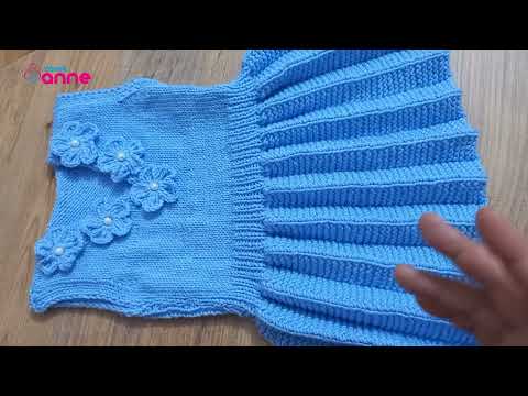 Örgü Akordiyon Elbise Modeli